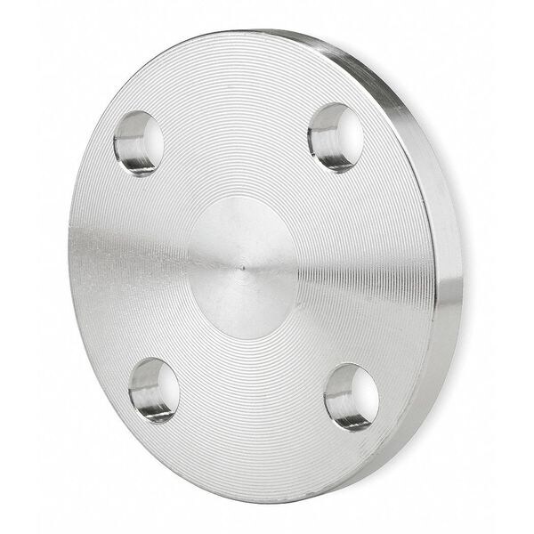 Sharon Piping Blind Flange, 1/2 In, 304 SS, 150 PSI 15DBL1504 | Zoro
