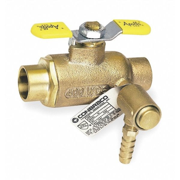 Apollo Valves 3/4" Sweat x NPT Bronze Thermal Expansion Ball Valve 78RV ...