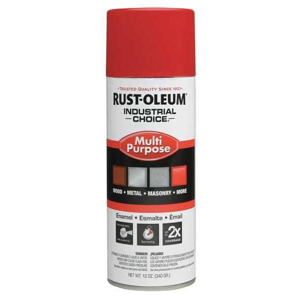 Rust-Oleum Spray Paint, OSHA Safety Red, Gloss, Solvent, 12 oz 1660830 ...