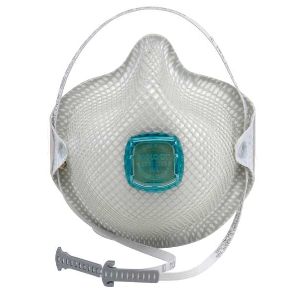 Moldex N100 Disposable Respirator w/ Valve, S, White 2731AN100 | Zoro