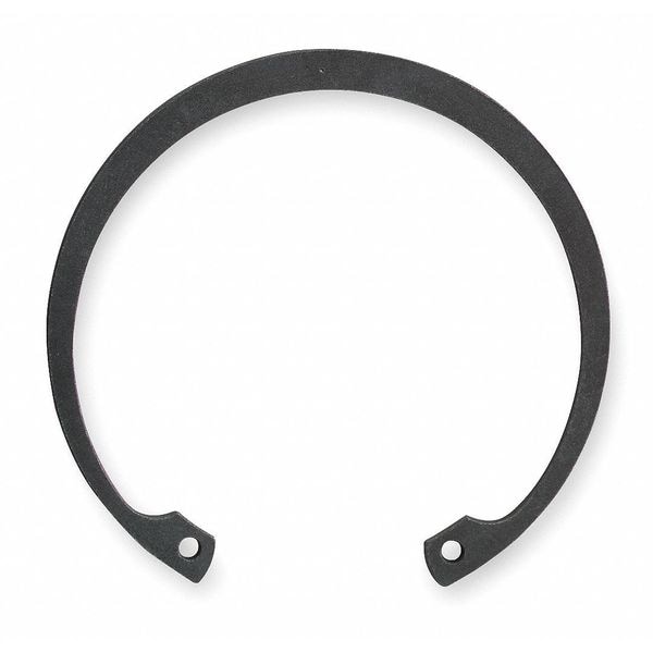 Zoro Select Internal Standard Retaining Ring, Carbon Steel, Black ...