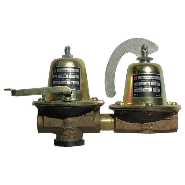 Bell & Gossett Water Pressure Reducing Valve, 1/2 In. 110197LF | Zoro