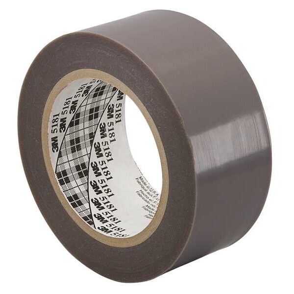 3M Film Tape, Skived PTFE, Gray, 1/2In x 36 Yd 1/2-36-5181 | Zoro