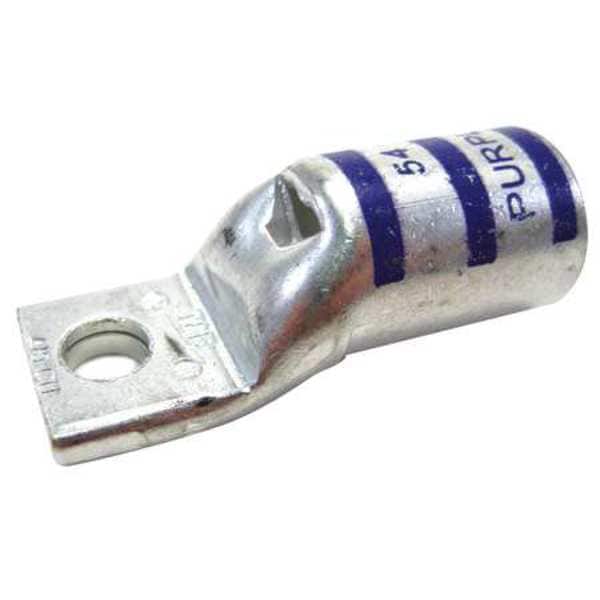 Abb One-Hole Compression Lug, 3/0 AWG Max, 1/4 in Stud, Standard Barrel ...