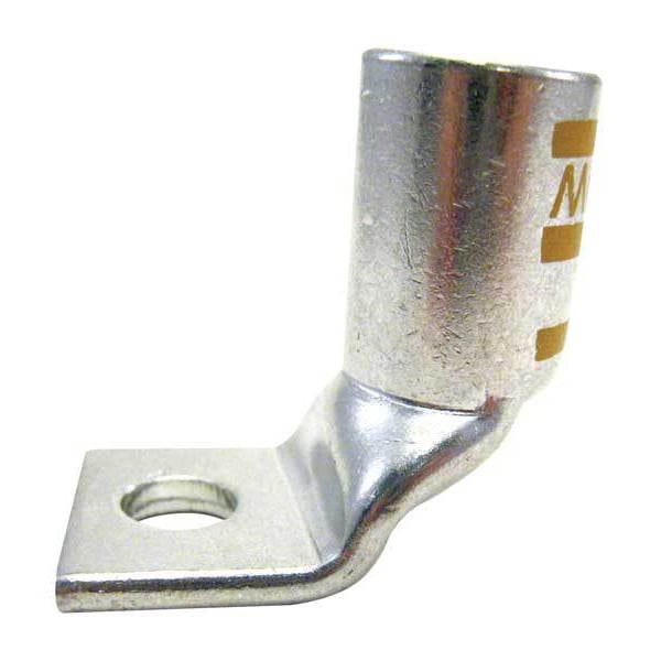 Abb One-Hole Compression Lug, 250 kcmil Max, 3/8 in Stud, Short Barrel ...