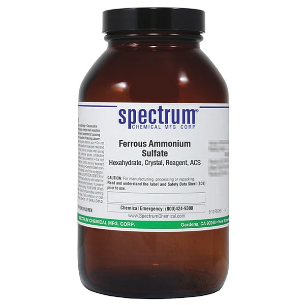 Spectrum Chemical Frus Amnm Slft, hxahydrt, Crs, Rgt, ACS, 500g F1050 ...