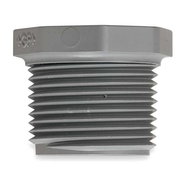 Zoro Select PVC Hex Head Plug, MNPT, 1 in Pipe Size 850-010 | Zoro