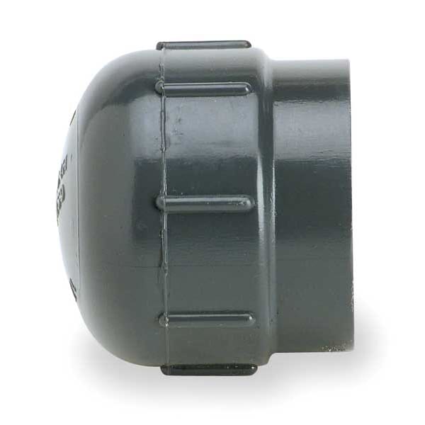 Zoro Select PVC Cap, NPT, 1/2 in Pipe Size 848-005 | Zoro