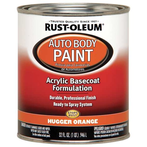 Rust-Oleum Auto Body Paint, Satin, 1 qt. 253507 | Zoro
