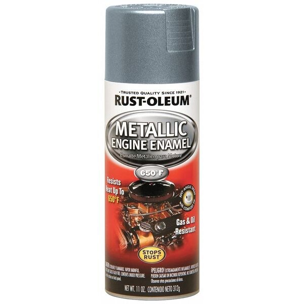 Rust-Oleum Engine Enamel, Titanium Silver, 11 oz. 257386 | Zoro