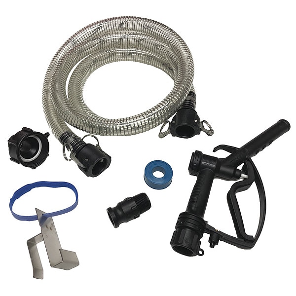 Action Pump Hose Kit, Dia.1 In, Polypropylene, 8 GPM IBC-HK-8P2F | Zoro