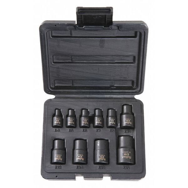 Blackhawk By Proto 1/4", 3/8", 1/2" Drive Socket Set, Torx(R), 10 pcs ...