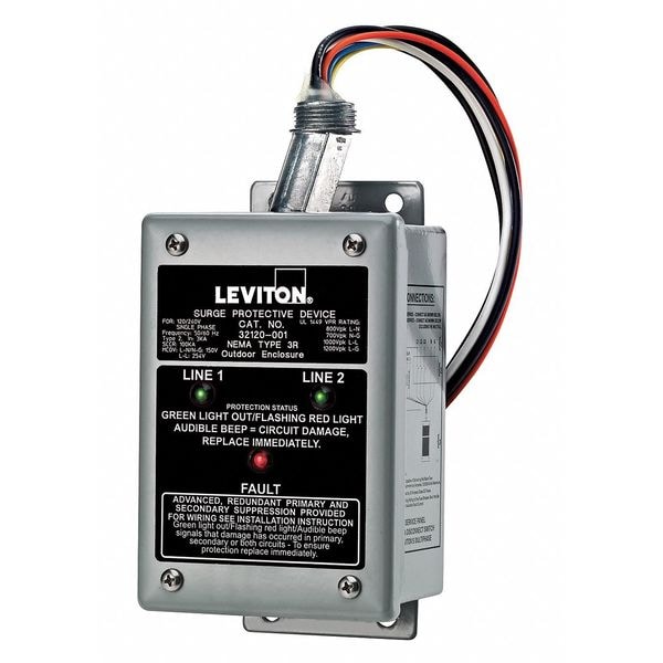 Leviton Surge Protection Device, 3 Phase, 120/240V 32412-DS3 | Zoro