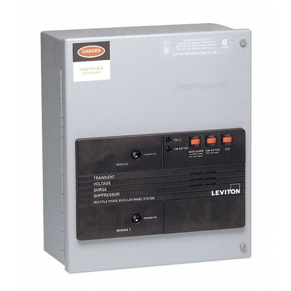 Leviton Surge Protection Device, 3 Phase, 277/480V 52277-0M3 | Zoro
