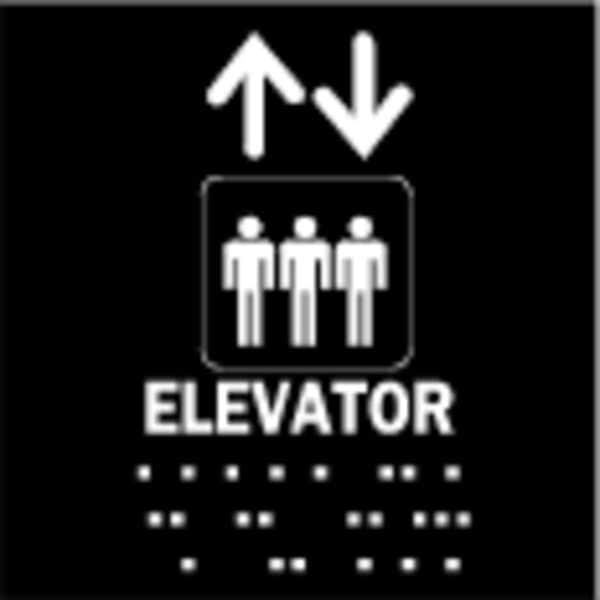 Brady Braille Sign, 8" Height, 8" Width, Plastic, Square, Braille ...