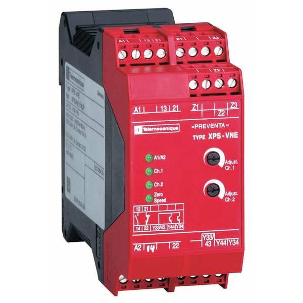 Schneider Electric Safety Monitoring Relay, 1NO/1NC/2SS XPSVNE1142P | Zoro