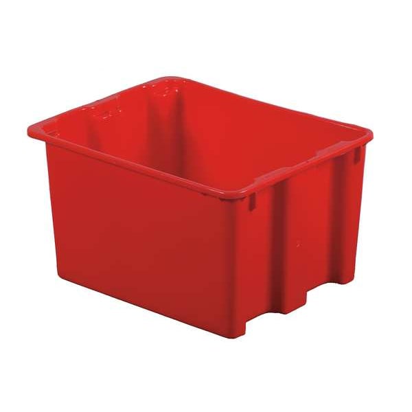 Lewisbins Hang & Stack Storage Bin, Plastic, 17 in W, 12 in H, 21 in L ...