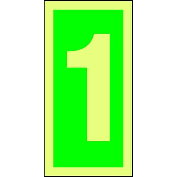 Accuform IMO Safety Sign, Number = 1, 3" W x 6" H, Rectangle, Plastic ...