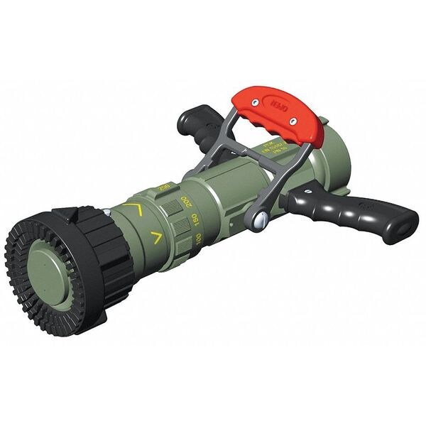 Pok Fire Hose Nozzle, 2-1/2 In., Black 25070-2.5-NST | Zoro