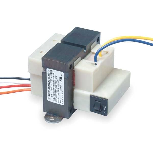 White-Rodgers Class 2 Transformer, 75 VA, Not Rated, 24V AC, 120/208 ...