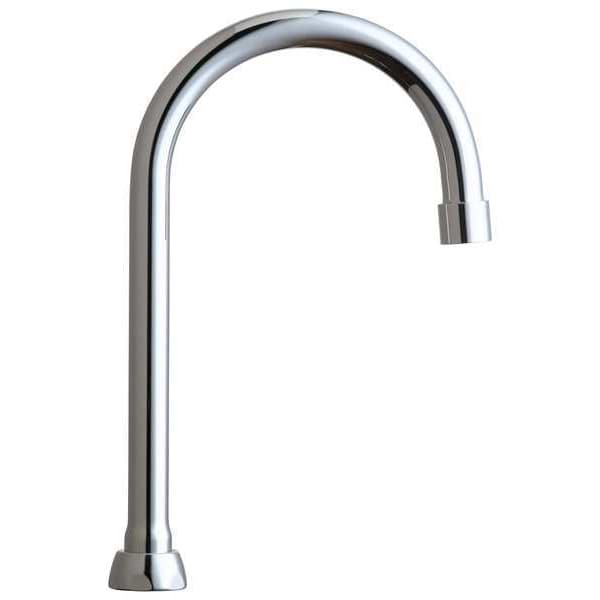 Chicago Faucet Spout Assembly, Gooseneck, 5-1/4 In Spout GN2BFCJKABCP ...