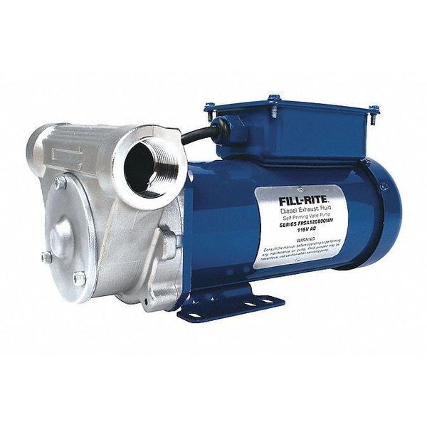 Fill-Rite Drum Pump, SS, 115VAC, 60 Hz, 3/4 in., DEF FRSA120800N | Zoro