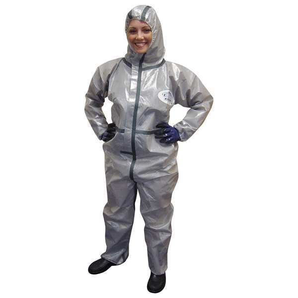 International Enviroguard Hooded Chemical Resistant Coveralls, 6 PK ...