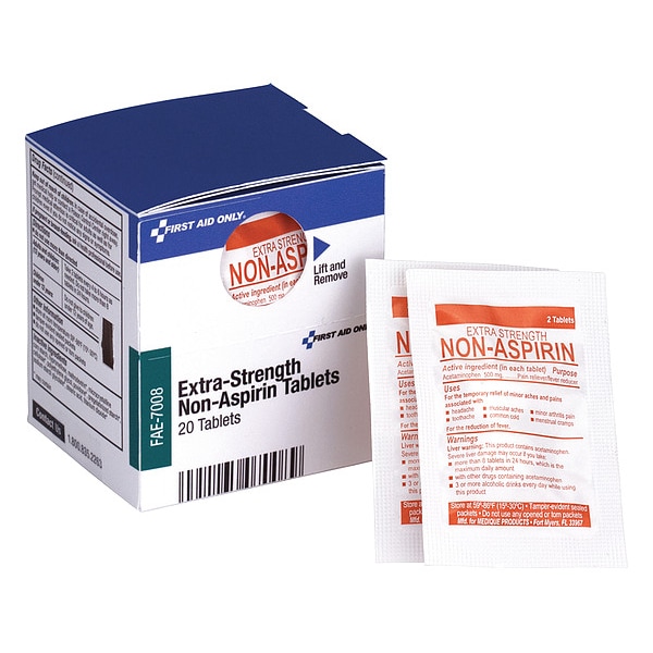 First Aid Only First Aid Kit Refill, Extra Strength Non-Aspirin, 2 ...