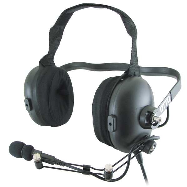Otto Headset, Behind the Head, Over Ear, Black V4-10002 | Zoro