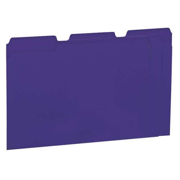 Zoro Select File Folders 9-1/2" x 11-3/4", Violet, Pk100 UNV10505 | Zoro