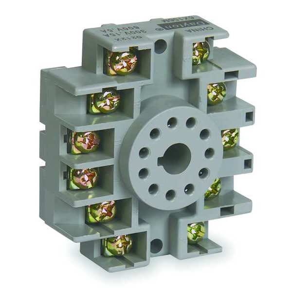 Dayton Relay Socket, Standard, Octal, 11 Pin, 15A 6X156 | Zoro