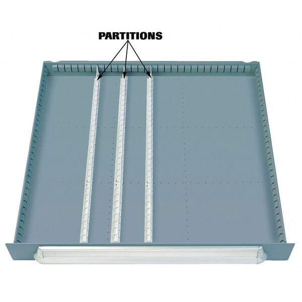 Lyon Drawer Partition, L18-1/4, Drawer H5-13/16 NF100P22WK | Zoro
