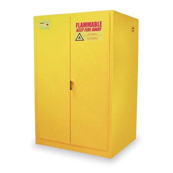 Eagle Mfg Flammable Safety Cabinet, 90 gal., Yellow 9010 | Zoro