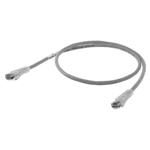 Hubbell Premise Wiring Ethernet Cable, Cat 6, Gray, 3 ft. HC6GY03 | Zoro