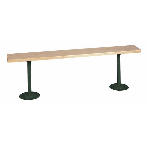 Lyon Pedestal Bench, W 60 In, H 18 In, Green 665795 | Zoro