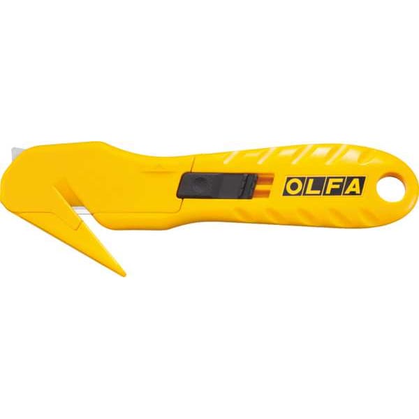 Olfa 6-9/32 in L. Hook-Style Safety Cutter, Fixed Blade, Safety Recessed SK-10 | Zoro