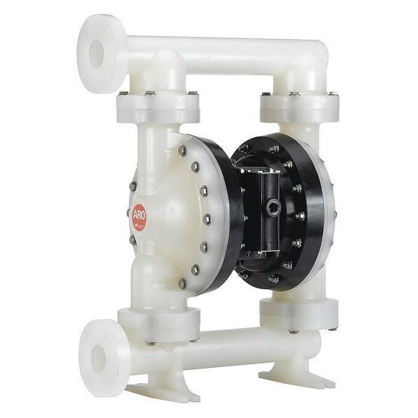 Aro Double Diaphragm Pump, Polypropylene, Air Operated, PTFE, 184 GPM (PD20P-FPS-PTT) | Zoro