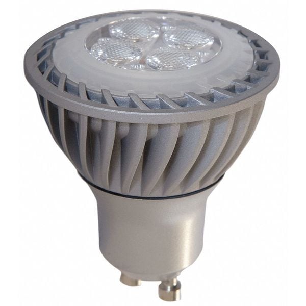 Current LED Lamp, MR16, 4W, 3000K, 25deg., GU10 LED4/GU10/NFL/CD | Zoro