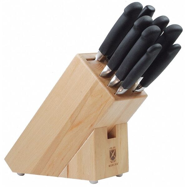 Mercer Cutlery Wood Knife Block, 11 In M30800 | Zoro