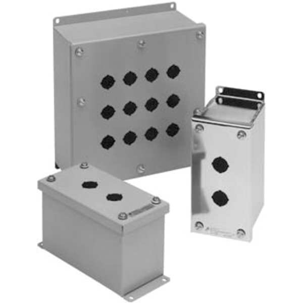 Ge Enclosure, Pushbutton, 9Hole, Sheet Steel OBSOLETE | Zoro