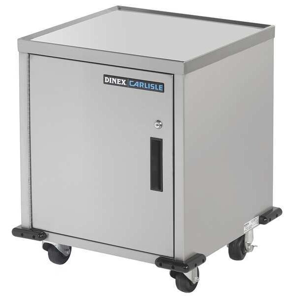 Dinex Stand with Locking Cabinet, 21-3/4x20-1/2 DXIQTEC | Zoro