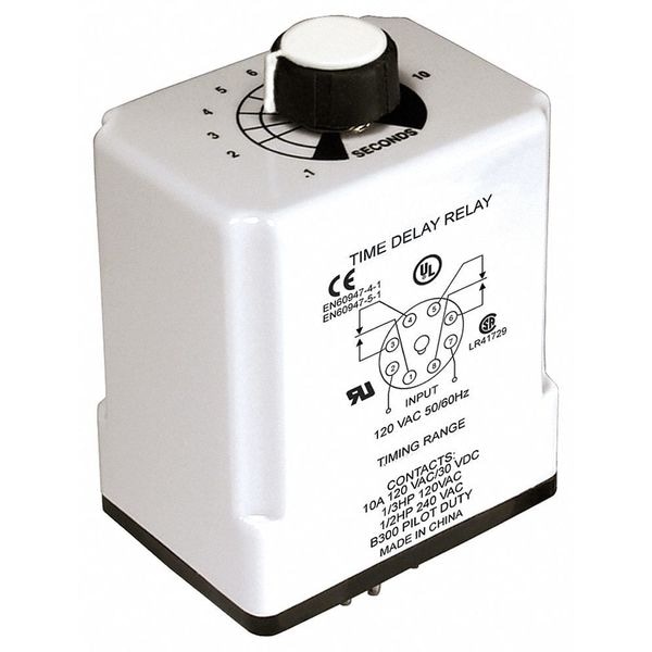 Schneider Electric Time Delay Relay, 24VAC/DC, 10A, DPDT 211ACPVX-11 | Zoro