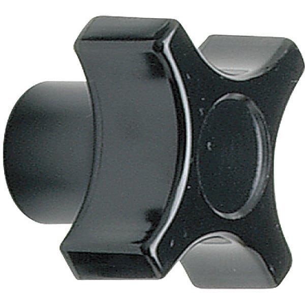 Davies Four Prong Knob, Clamp Knob, 3/8-16 Size, 1"L, HR Phenolic 2820-B | Zoro