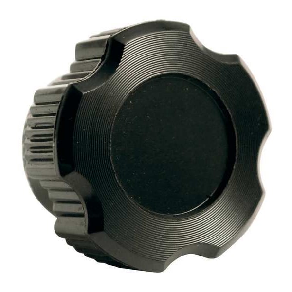 Davies Fluted Knob, 3/8-16 Thread Size, 0.89"L, Blind Tap, HR Phenolic 2850-B | Zoro