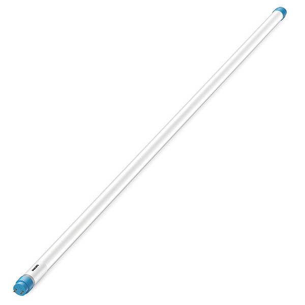 Signify 12.5 W, Linear LED Bulb, White, T8, 4000K Temp. Frosted Finish ...