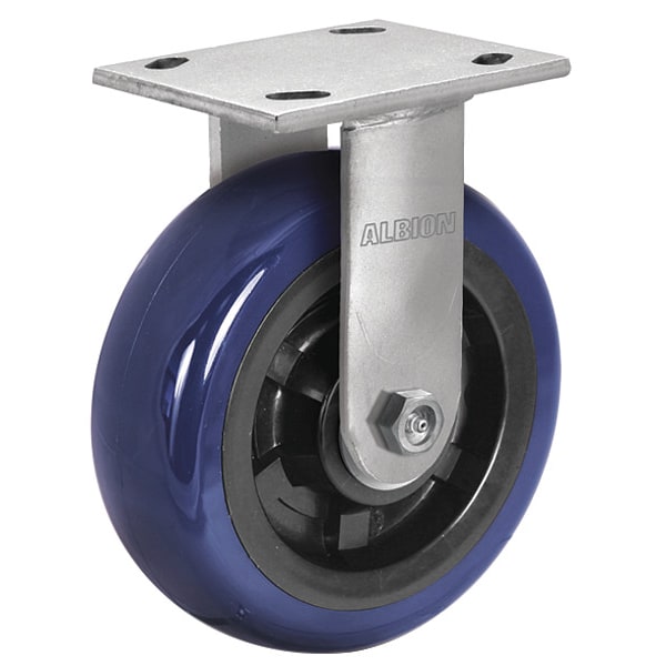 Albion 5" X 2" Non-Marking Polyurethane Premium Rigid Caster, No Brake ...