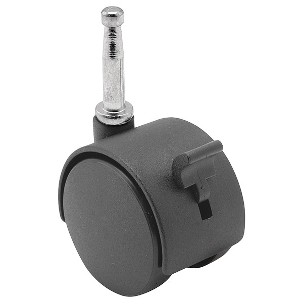 Shepherd Hardware 40mm Non-Marking Nylon Swivel Caster, Side Brake ...