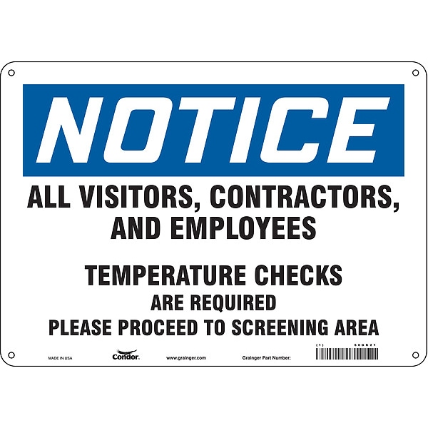 Condor Safety Sign, 60GK21 60GK21 | Zoro