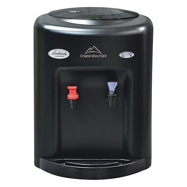 Crystal Mountain Plumbed Water Dispenser, W 13 in, Black AVE-P2KHK18I ...