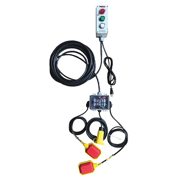 Sump Alarm Pump Failure Alarm, WIFI, 1/2 HP, 100 ft SW-120V-3L-1P-100F ...